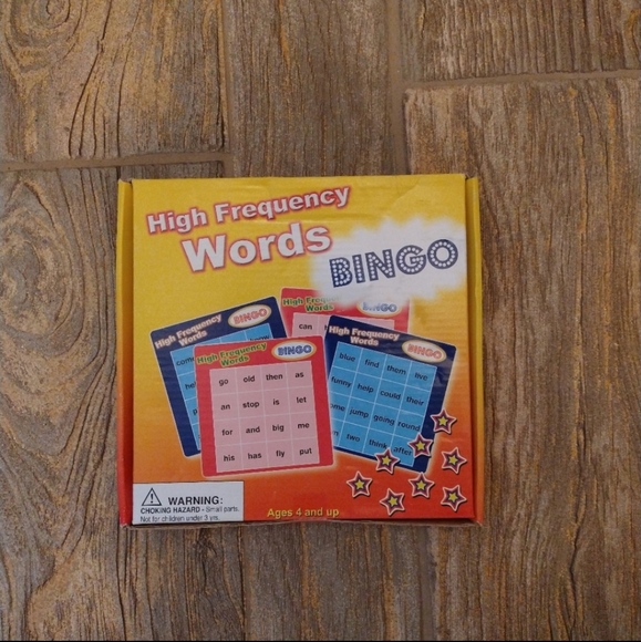 Toys | High Frequency Words Bingo | Poshmark